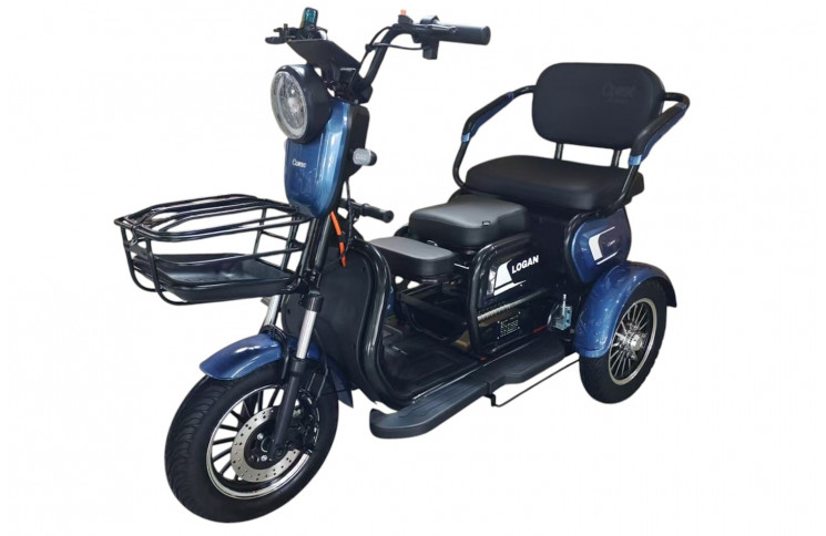 Електричний трицикл Corso Logan LN-812003 (1200Вт 72В 23Аг) 10" синьо ...